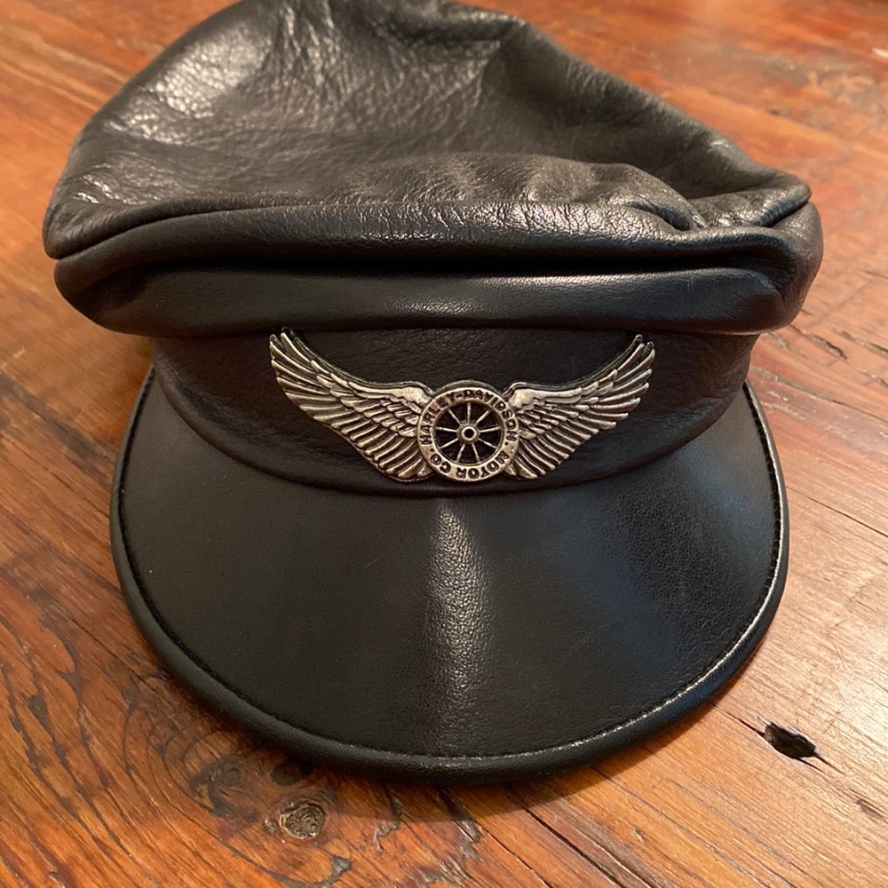 Harley, Davidson Leather News Boy Scally Cap - Gem